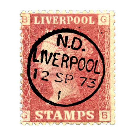 2x 2d Blue plate 9 for D***L | Liverpool Stamps